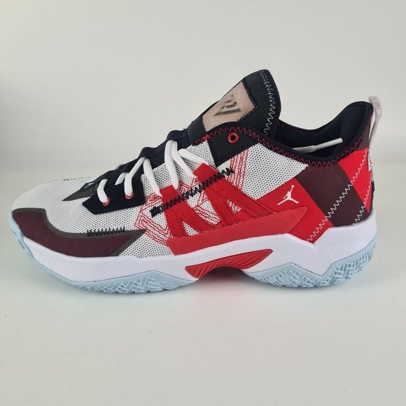 Nike | Shoes | Nike Air Jordan One Take Ii White Red Mens Basketball ...